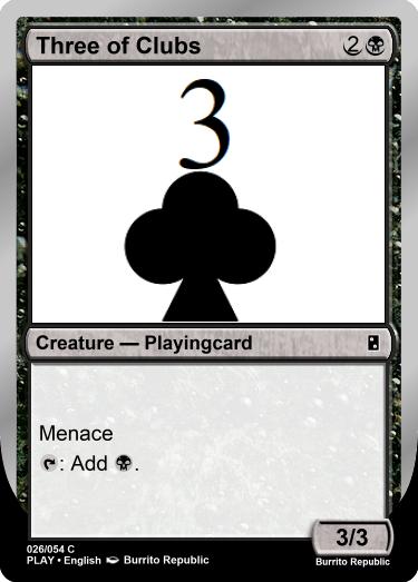 Magic the Gathering adaptation of classic 52 playing cards + jokers.