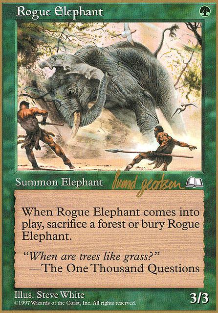 Selvala's Pet Elephants (Commander / EDH MTG Deck)
