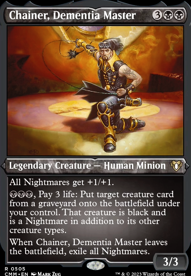 Chainer, Dementia Master (Commander / EDH MTG Deck)