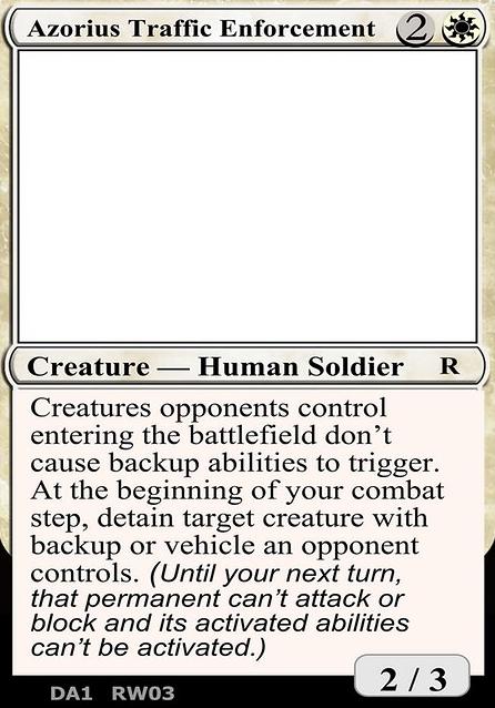 Azorius Traffic Enforcement