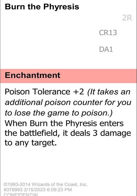 Burn the Phyresis