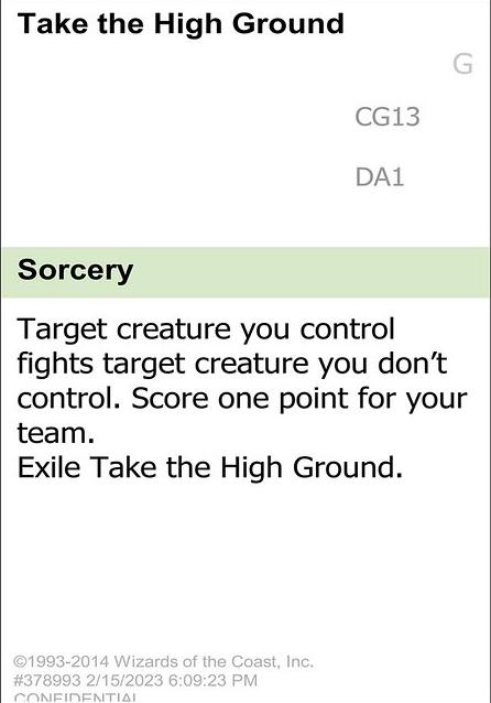 Take the High Ground