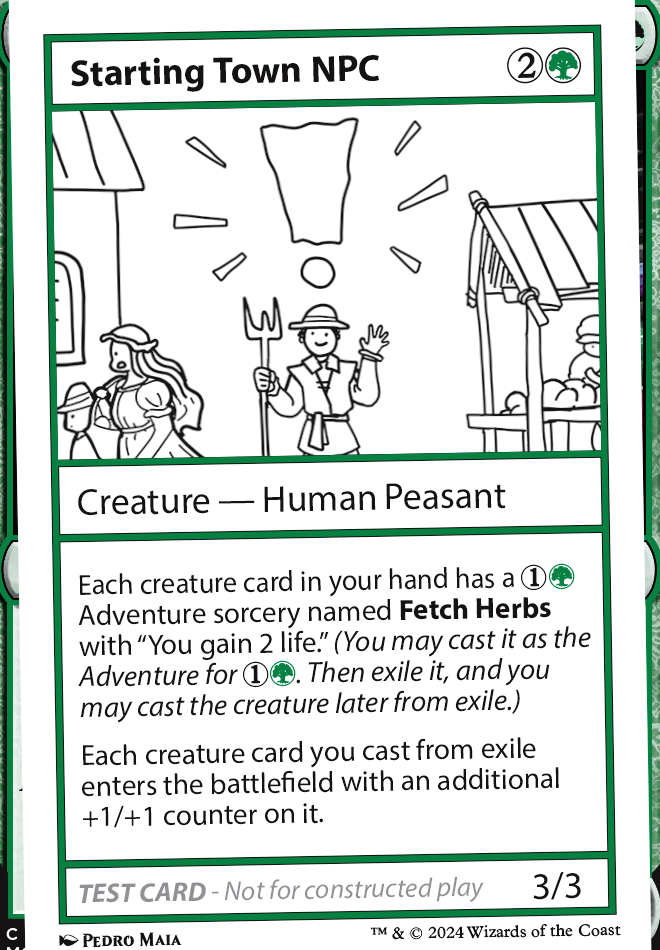 Starting Town NPC (Playtest)