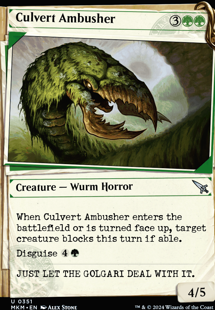 Yarus plays a creature face down... (Commander / EDH MTG Deck)