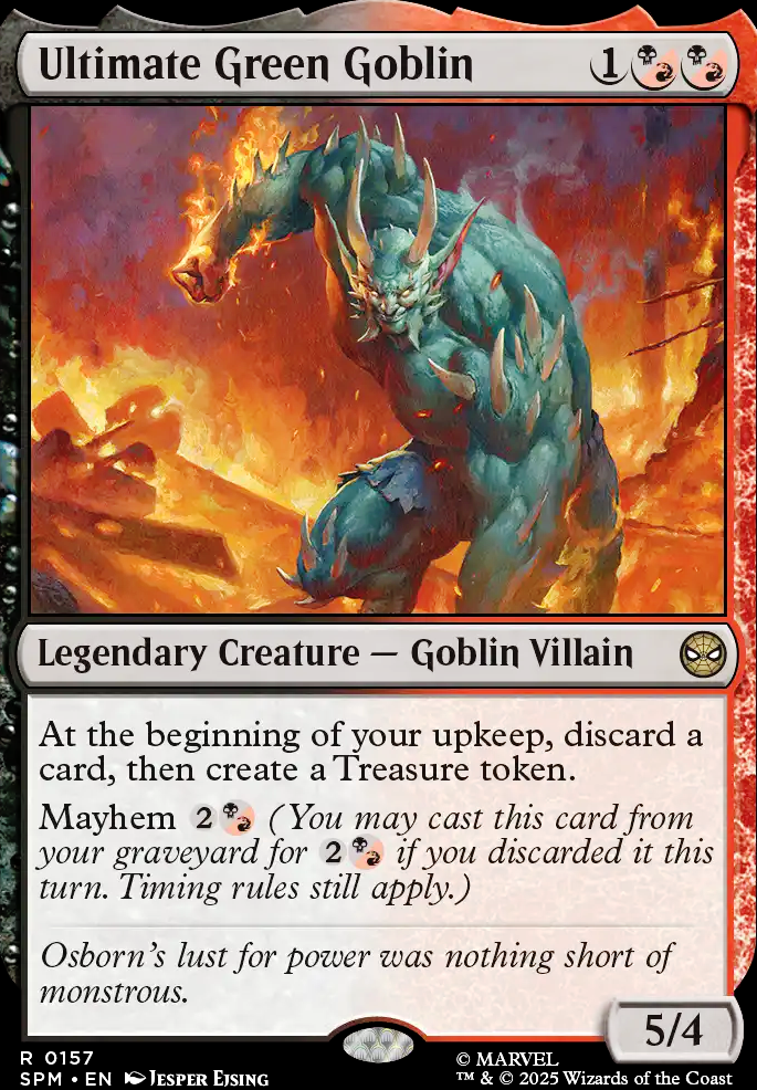 Green Goblin V2 Globulin Green (Commander / EDH MTG Deck)