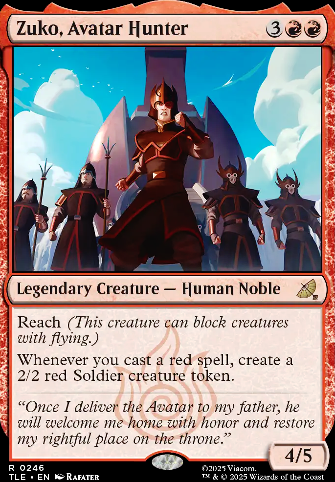 zuko avatar hunter (Commander / EDH MTG Deck)