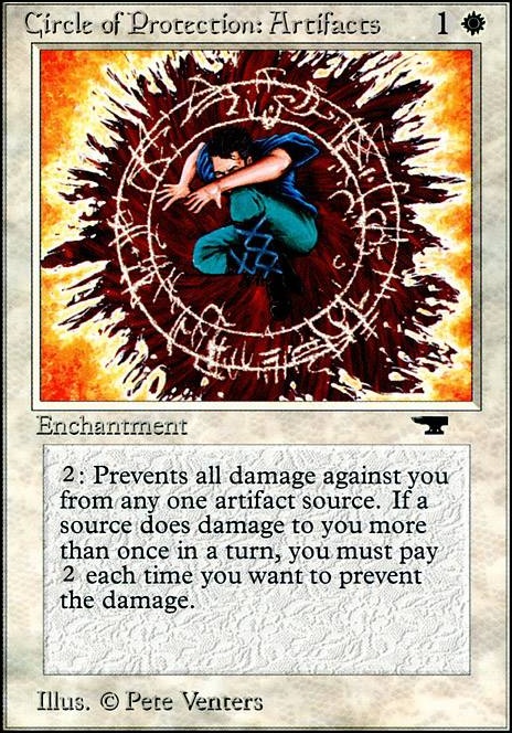Mono white Circle of protection. (Standard MTG Deck)