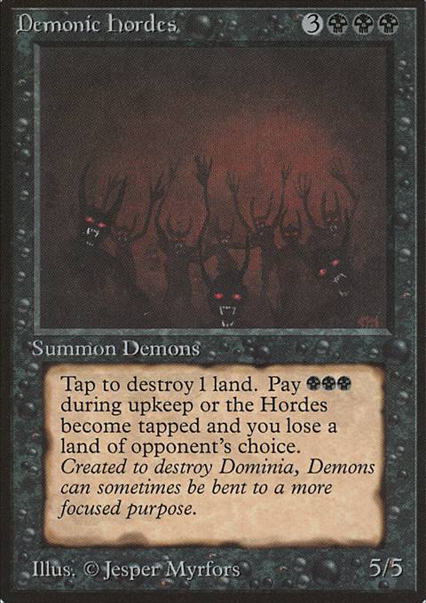 ABU60 Demonic Eggs (Oldschool 93/94 MTG Deck)