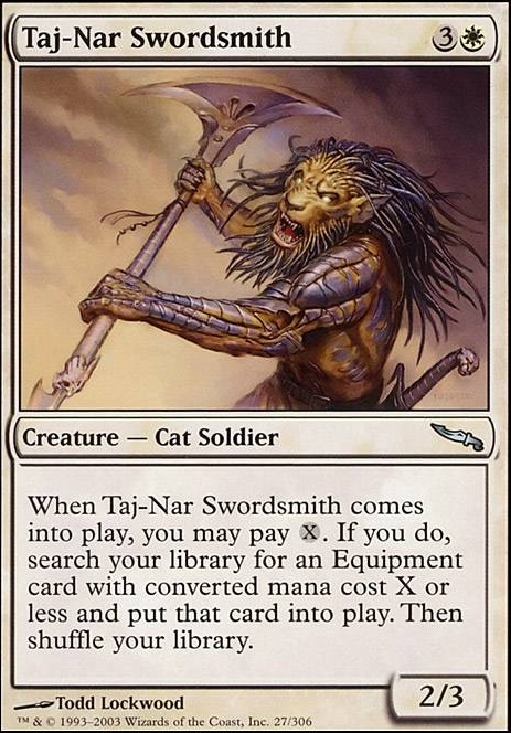 Tribal Cat Equipment (Casual MTG Deck)