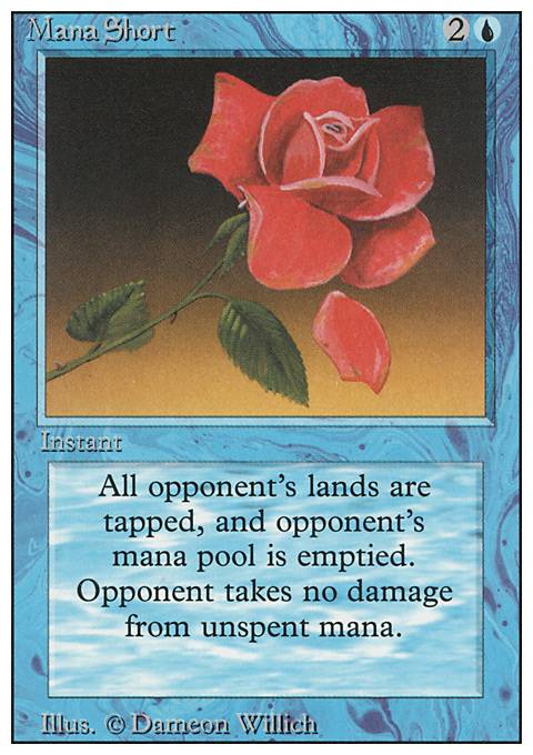 Stasis aka (Mono-Blue Direct Damage) (Legacy MTG Deck)