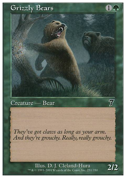List of Bear Cards (Unknown MTG Deck)