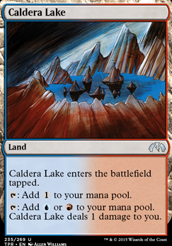 Useful Red Blue Lands (Standard MTG Deck)