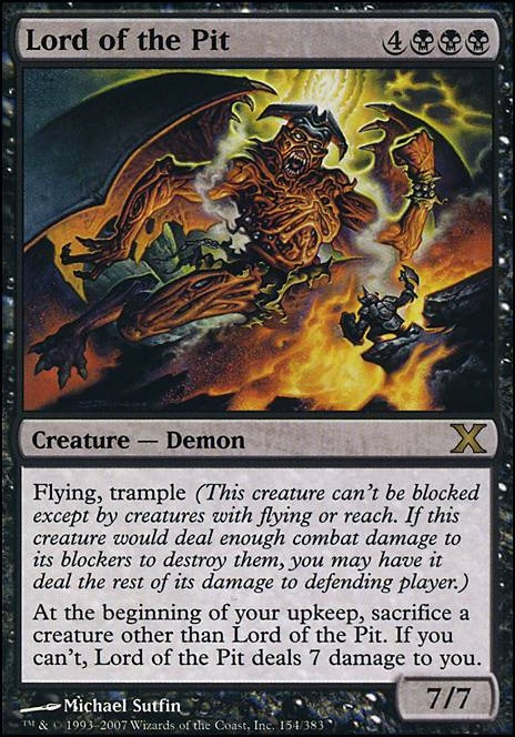 TRUE Mono-Black Demon Tribal (Commander / EDH MTG Deck)