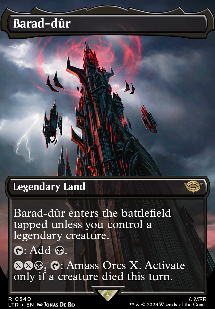 Sauron, the Dark Lord (Lotr: ToME) (Commander / EDH MTG Deck)