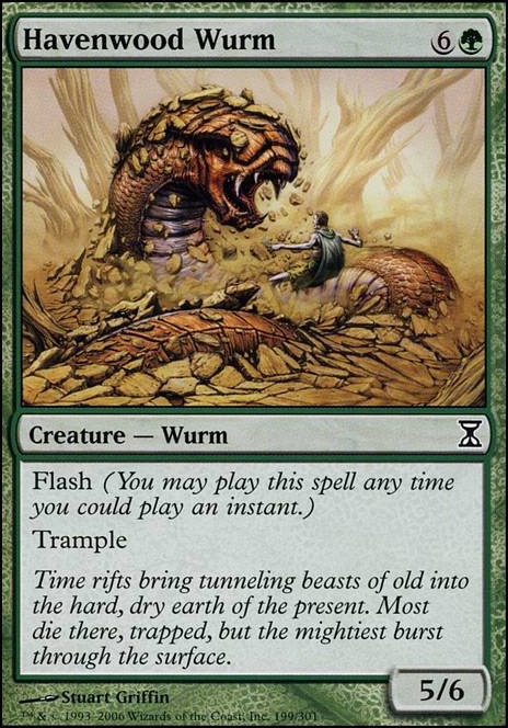 Mono Green Wurms (Commander / EDH MTG Deck)