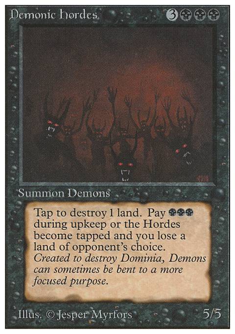Old School - Nether Void Instill Hordes (Oldschool 93/94 MTG Deck)