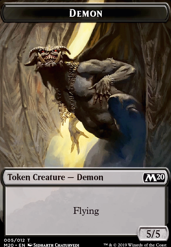 Mono Black Demons (Commander / EDH MTG Deck)