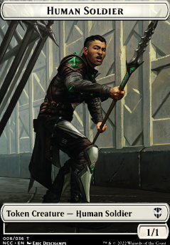 white blue - soldier token generator (Commander / EDH MTG Deck)