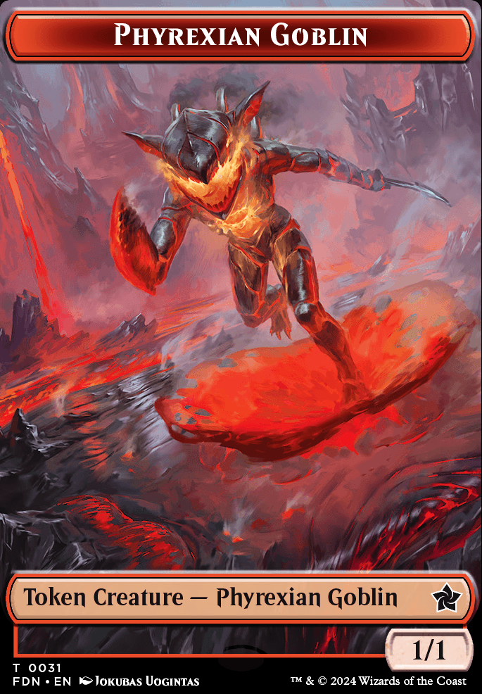 Tokens needed (Standard MTG Deck)