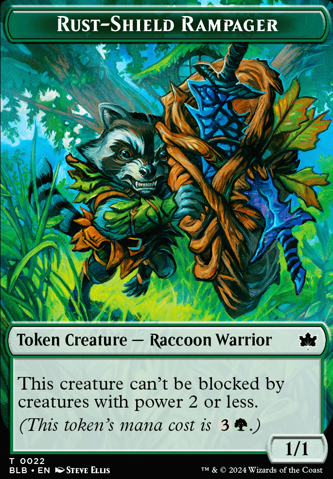 Bloomburrow raccoons (Casual MTG Deck)