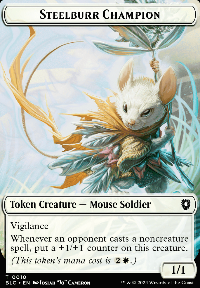 Mabel, Mouse Tribal and Equipment (Commander / EDH MTG Deck)