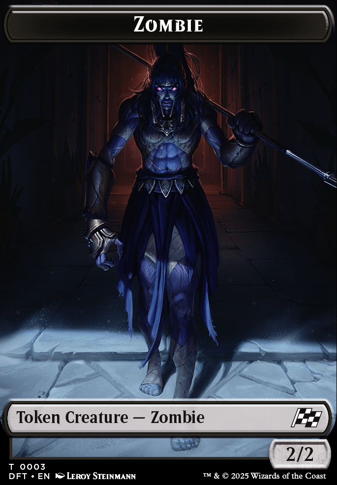 Mono black zombie tokens copy (Commander / EDH MTG Deck)