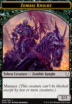 Mono black zombie tokens copy (Commander / EDH MTG Deck)